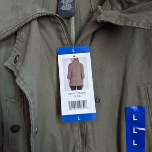 Matty M | Jackets & Coats | Nwt Matty M Olive Green Cargo Utility ...